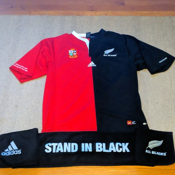 adidas | Shirts | Vintage Adidas All Blacks Lions Tour Jersey And All ...